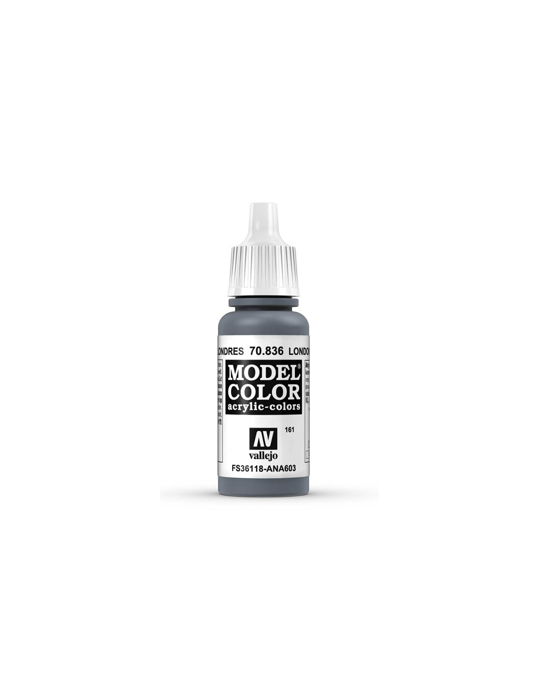 Model Color Pintura Acrílica Mate 17 Ml (836 Gris Londres) | Leroy Merlin