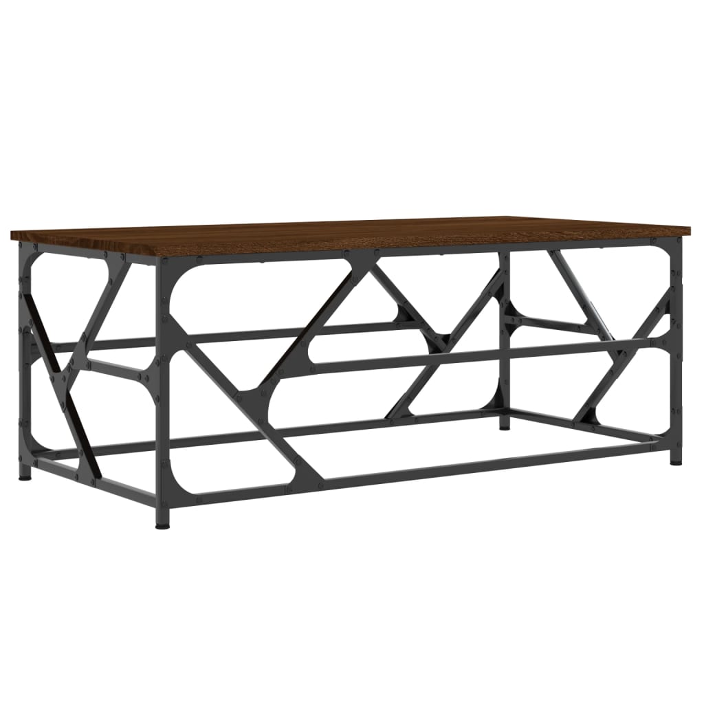 Table basse，Table d'appoint, Table de Salon Chêne marron 100x50x40 cm ...