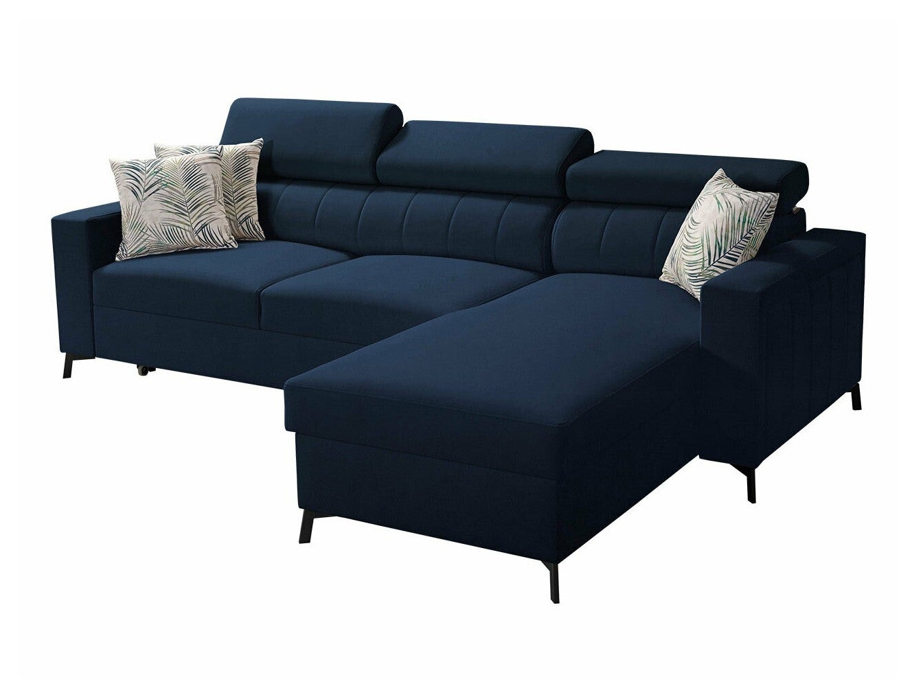 Canapé d'angle Sarasota 150, Bleu, Disponible, 267x183x83cm | Leroy Merlin