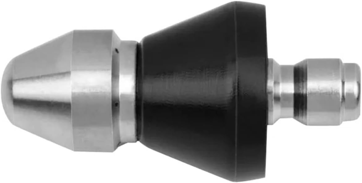 Buse nettoyage canalisation acier inoxydable 6 trous, raccord 1/4" pour ...