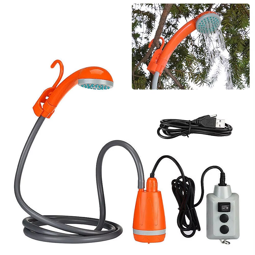 Douche de camping portable, douche USB, douche d'extérieur rechargeable ...