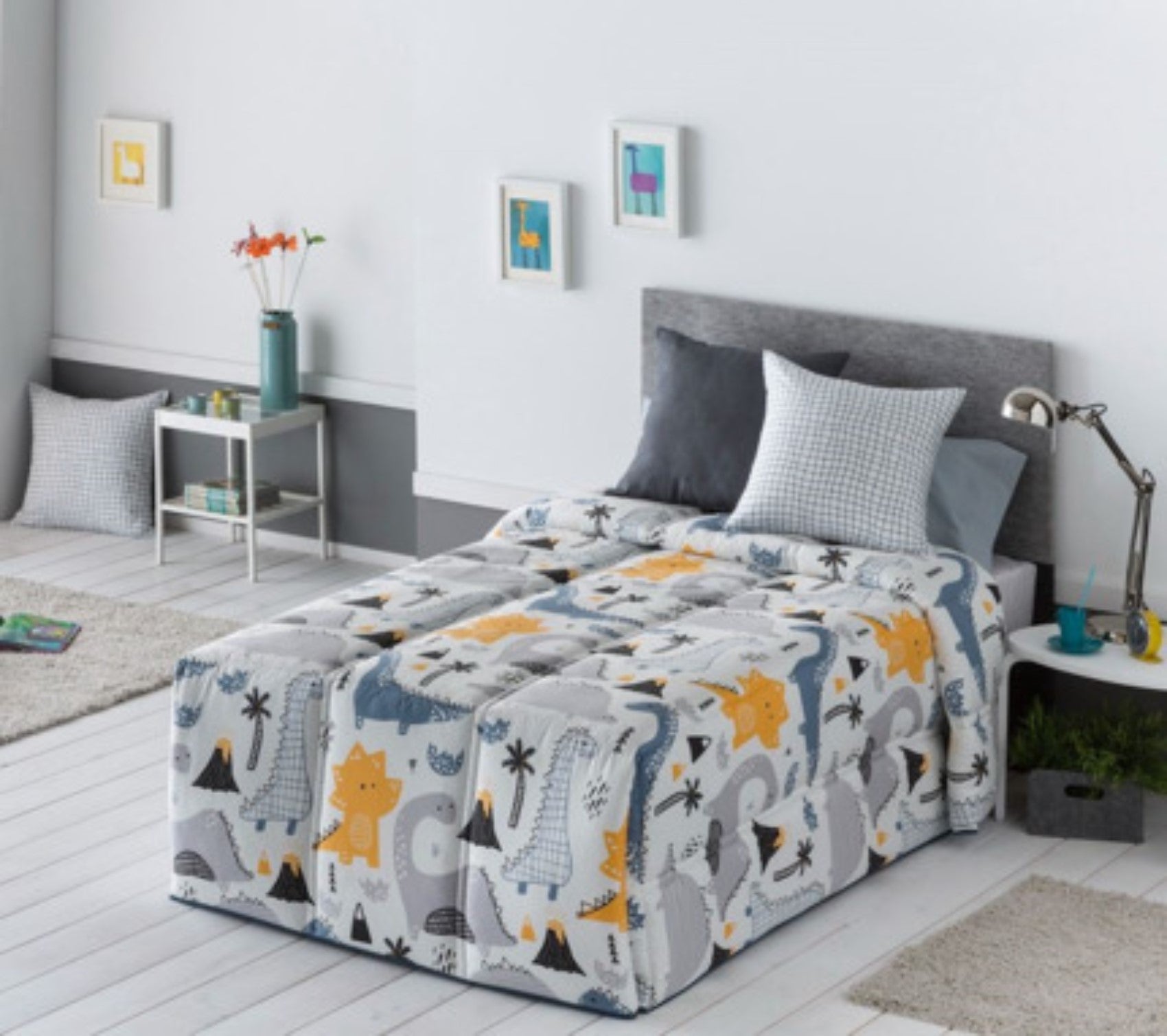 Edredon Conforter Infantil Dinos para Cama de 105 cm | Leroy Merlin