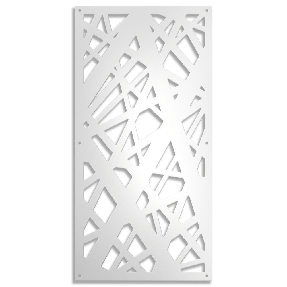 DIAGONAL GRANDE - Panel de PVC perforado - Parasol blanco de 73x148 cm ... DIAGONAL GRANDE - Panel de PVC perforado - Parasol blanco de 73x148 cm ...