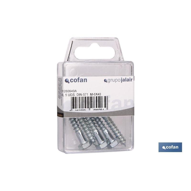 Bl 5 uds. din-571 m-6x40 caja 10 unid. | Leroy Merlin