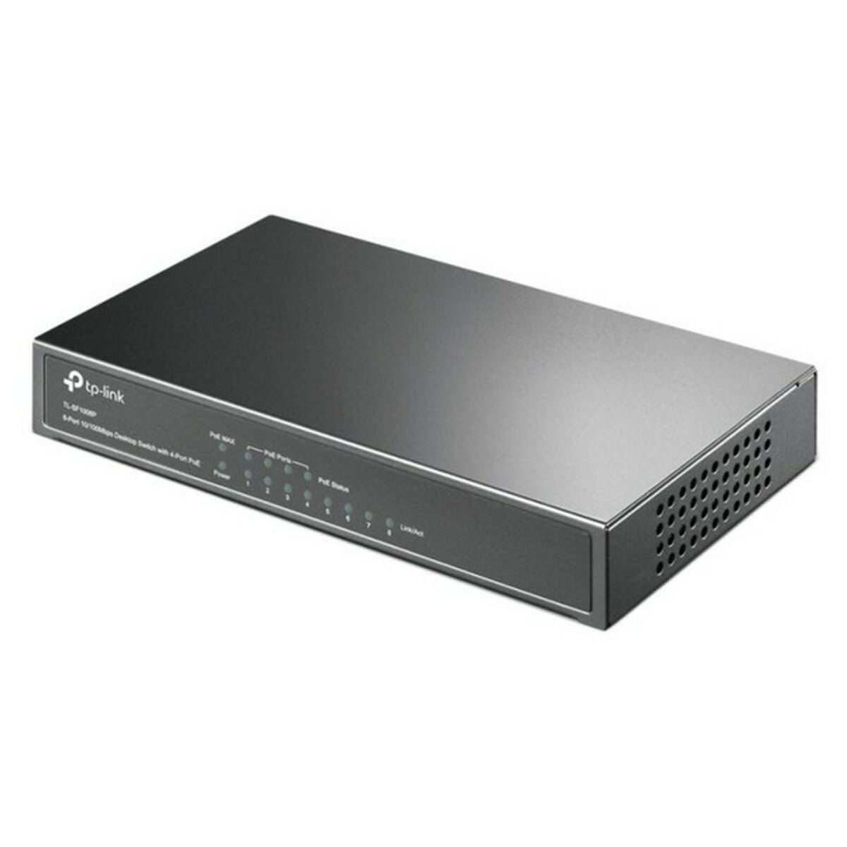 Commutateur Réseau de Bureau TP-Link TL-SF1008P RJ45 PoE 1.6 Gbps Noir ...