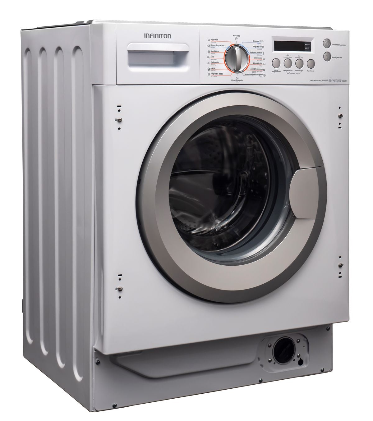 Lavadora Integrable INFINITON WM-B84AWG, 8 Kg, 1400 rpm, Inverter, A ...