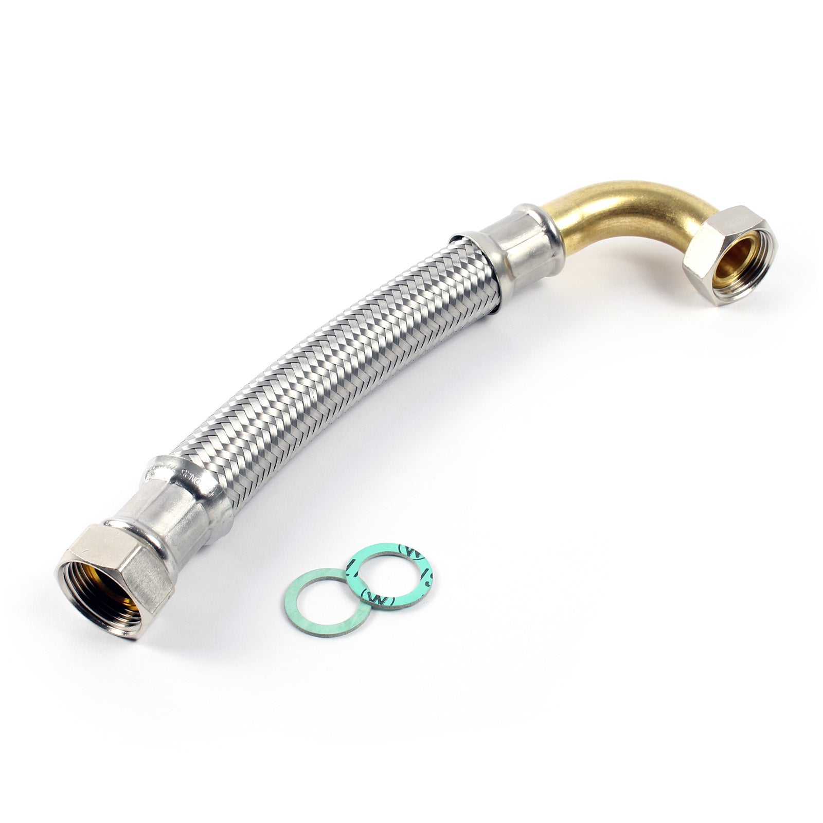 XPOtool Tuyau blindé Flexible 600mm DN25 Raccord coude 1" (30,29mm ...