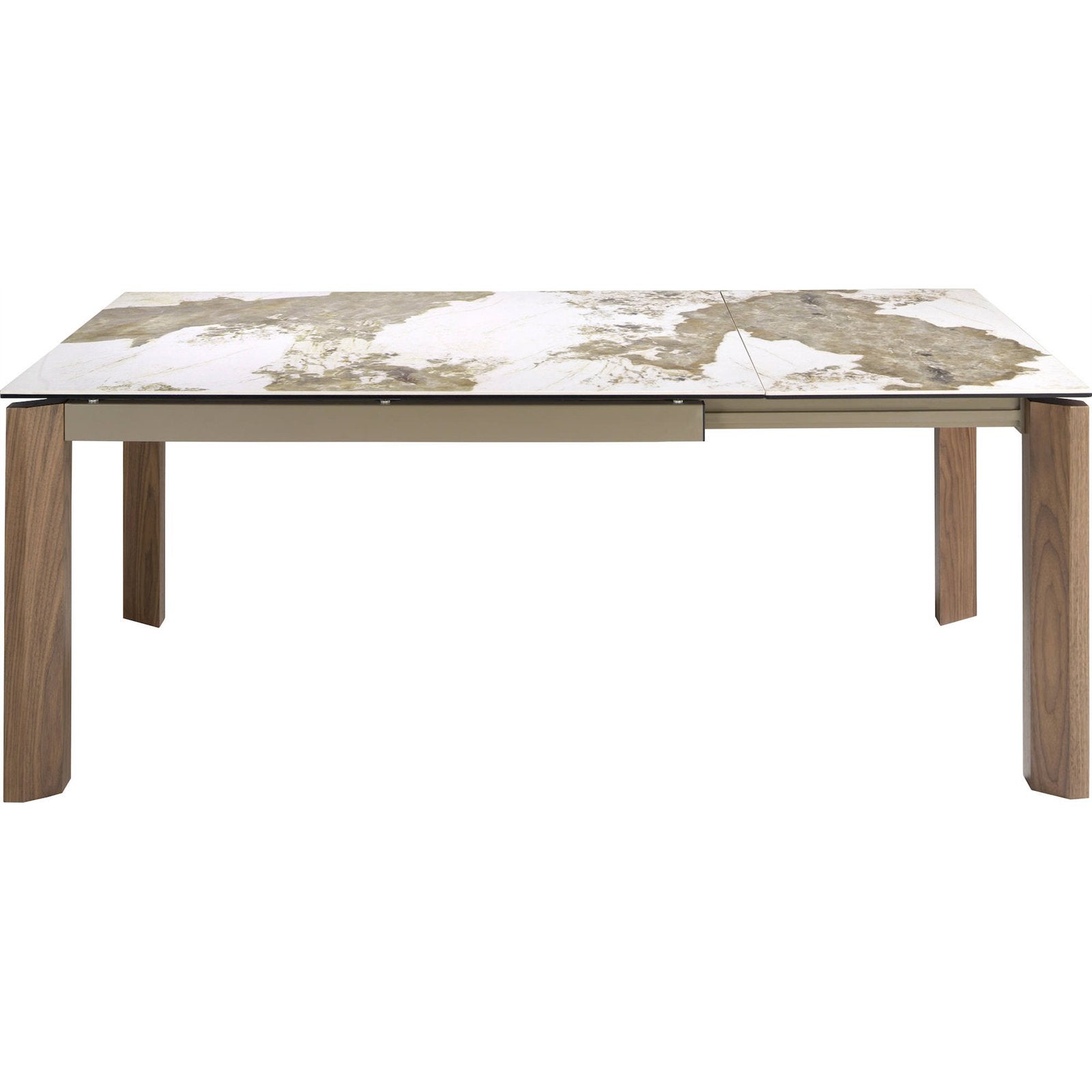 Table extensible design marbre et noyer Angel Cerda 140 x 90 x 76 cm ...