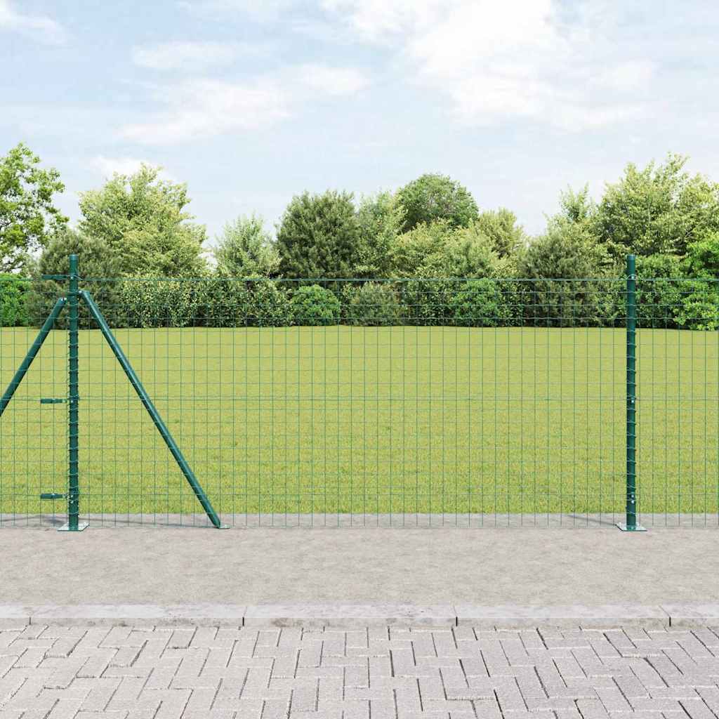 Valla Euro con Base de Hormigón 25 x 0,8 m Verde Malla | Leroy Merlin
