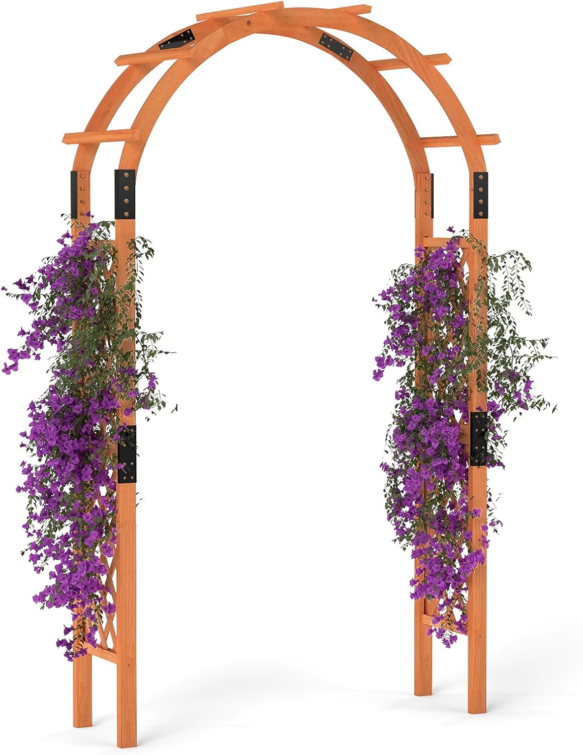 Arche de Jardin en Bois pour Plantes Grimpantes, Arceau à Rosiers en ...