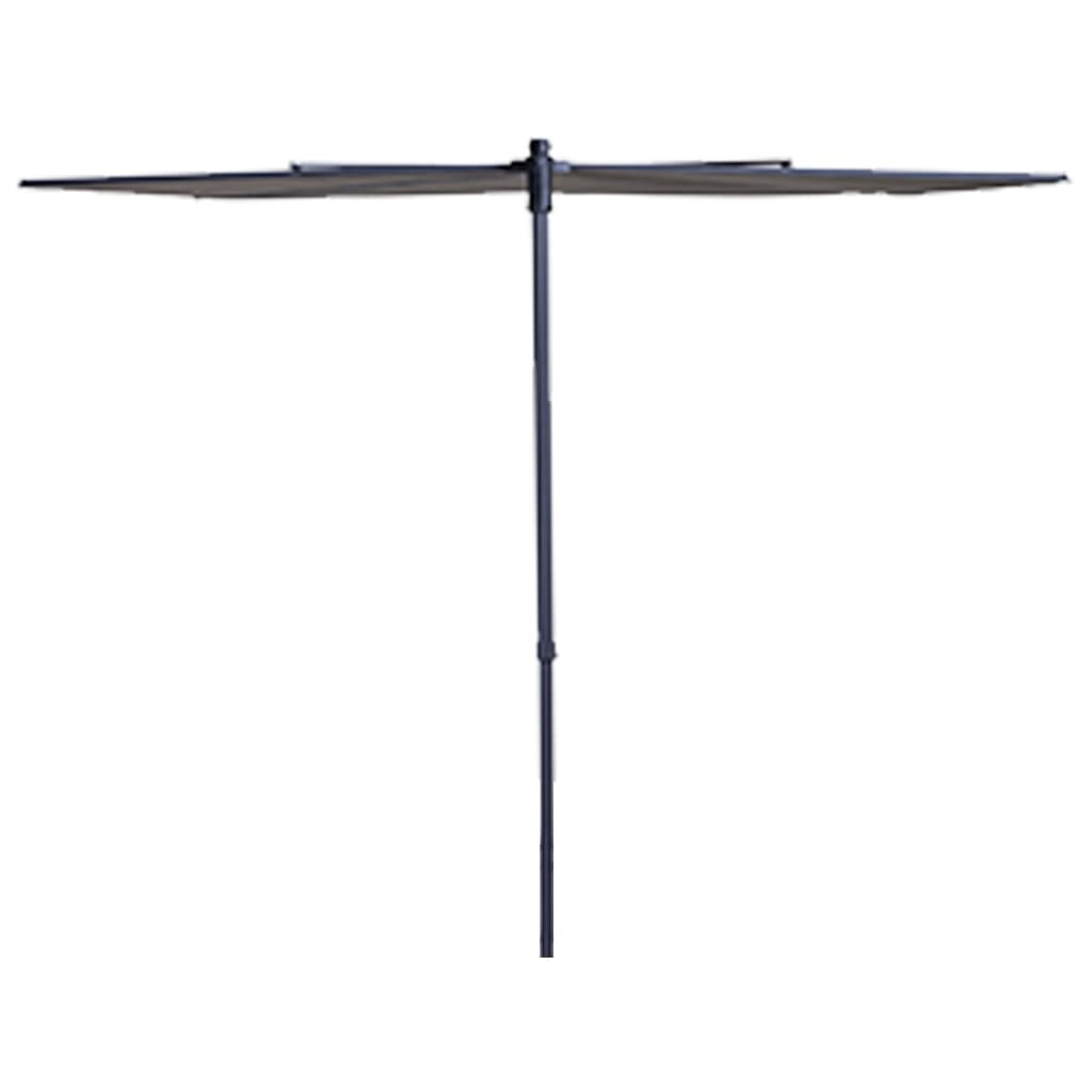 Parasol de balcon Sun Wave 270x150 cm gris clair | Leroy Merlin