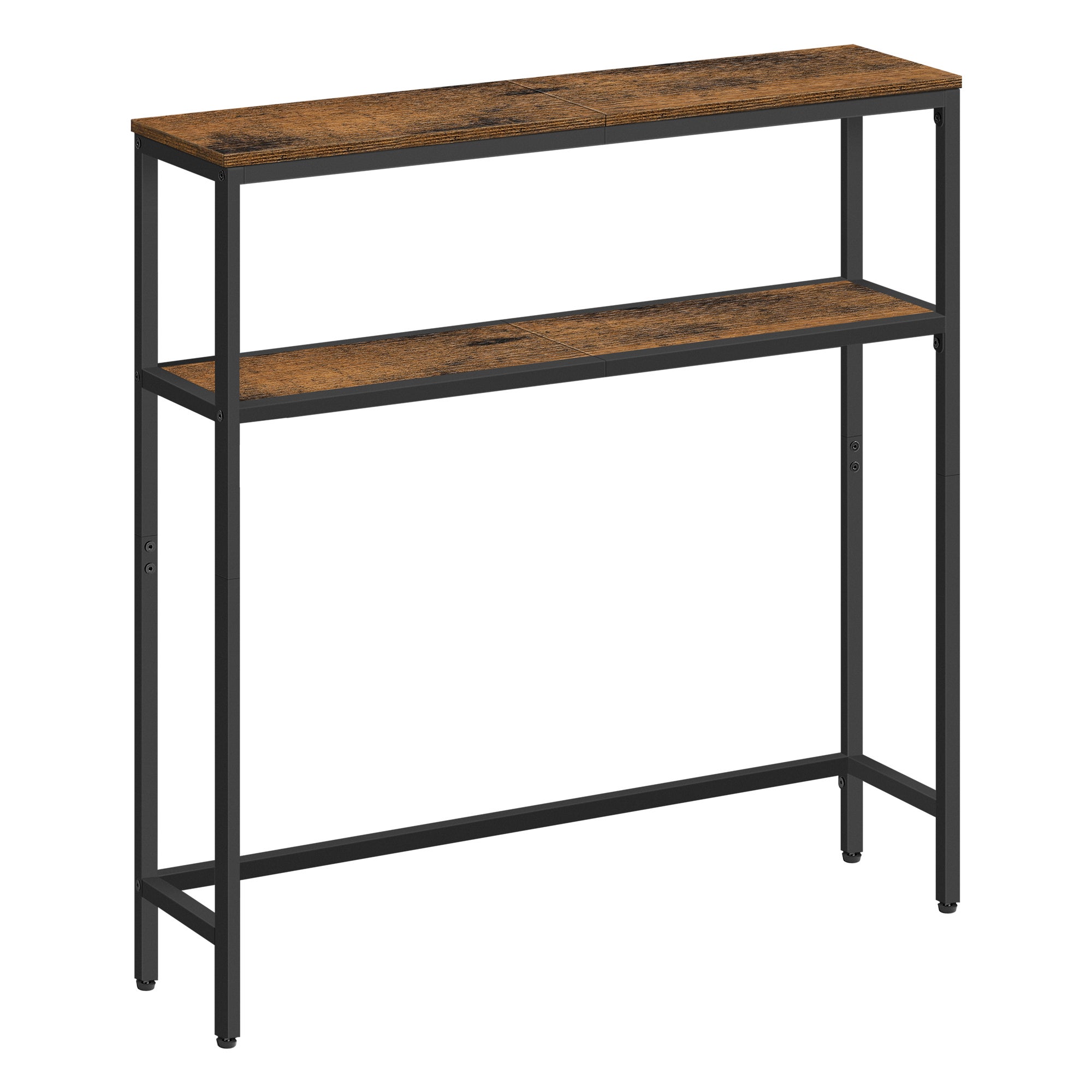 Console pour Couloir, Table de Salon Fine à 2 Niveaux, 20 x 80 x 80 cm ...