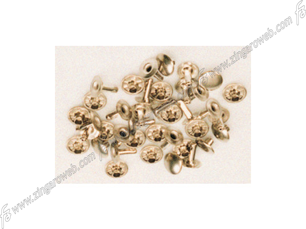 RIVETS MÂLES ET FEMELLES SC NICKEL 033 DE 50 PCS | Leroy Merlin