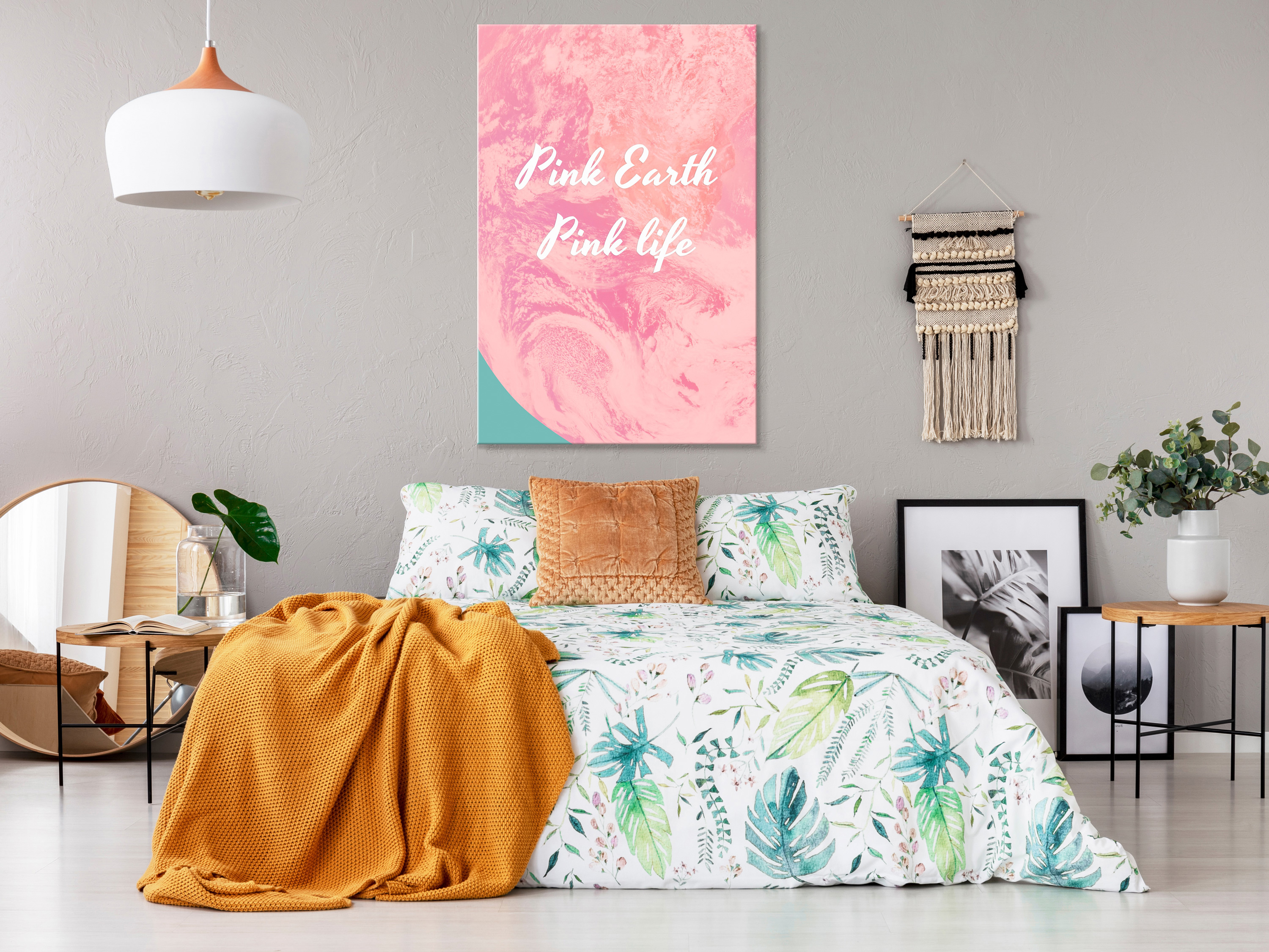 Tableau - Pink Earth, Pink Life (1 Part) Vertical [40x60] | Leroy Merlin