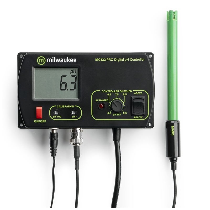 PH-mètre et régulateur continu avec alarme et sortie électrique, pour piscines, aquariums ...