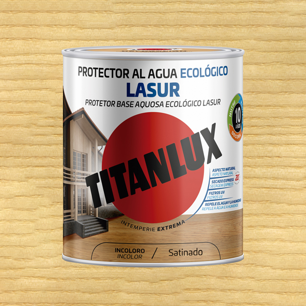 Protector al agua ecológico Titanlux Lasur Incoloro Satinado 750ml ...