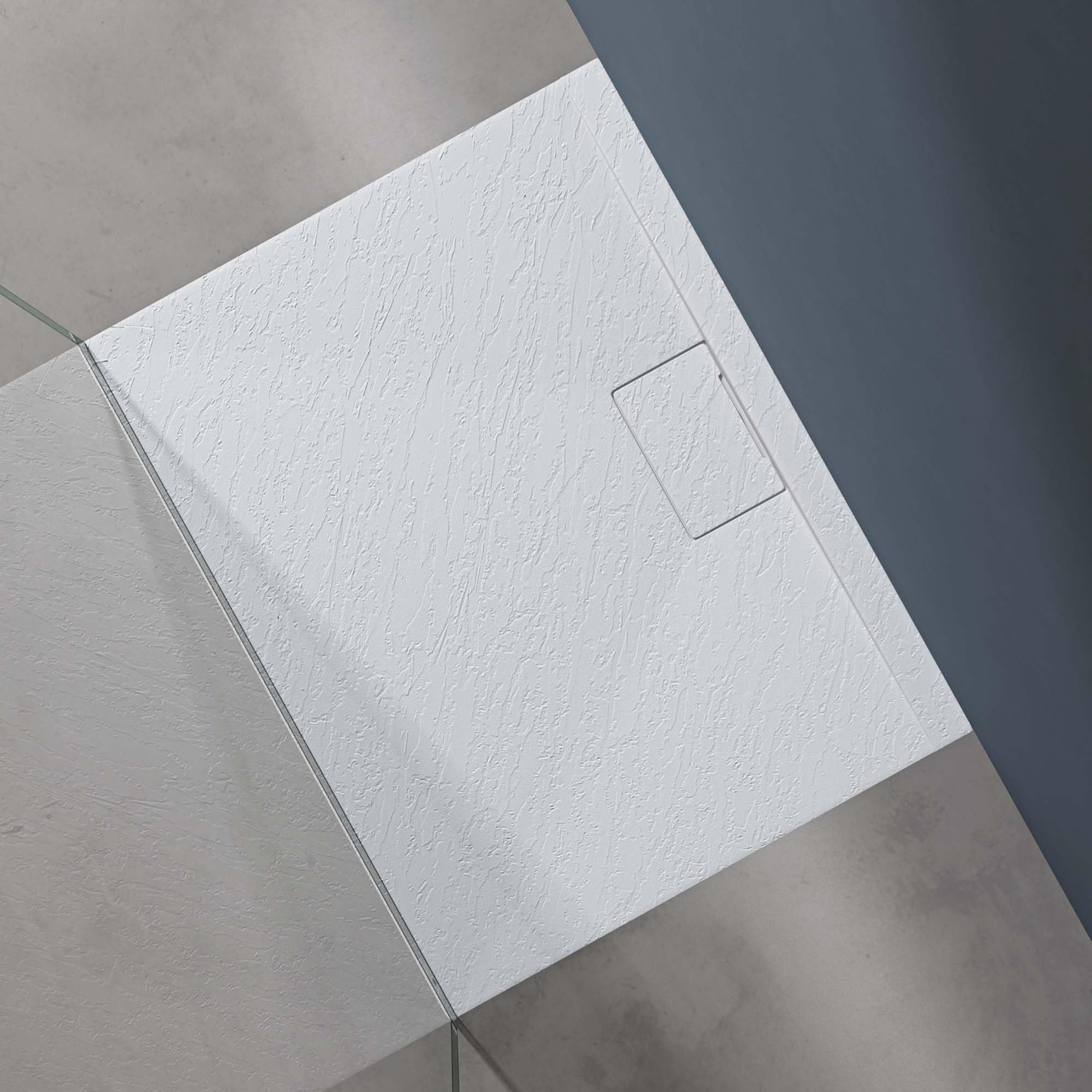 Doporro Receveur de Douche Bac à Douche Ultra Plat en Solid Surface ...