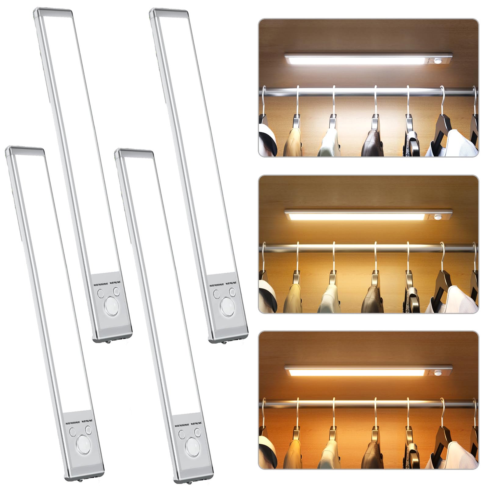 Lot de 4 lampes LED à induction pour l'intérieur, longue durée de ...