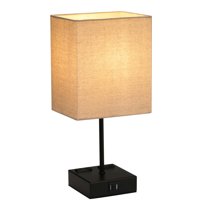 Lampe de table moderne avec ampoule LED E27, commande tactile, lumière ...