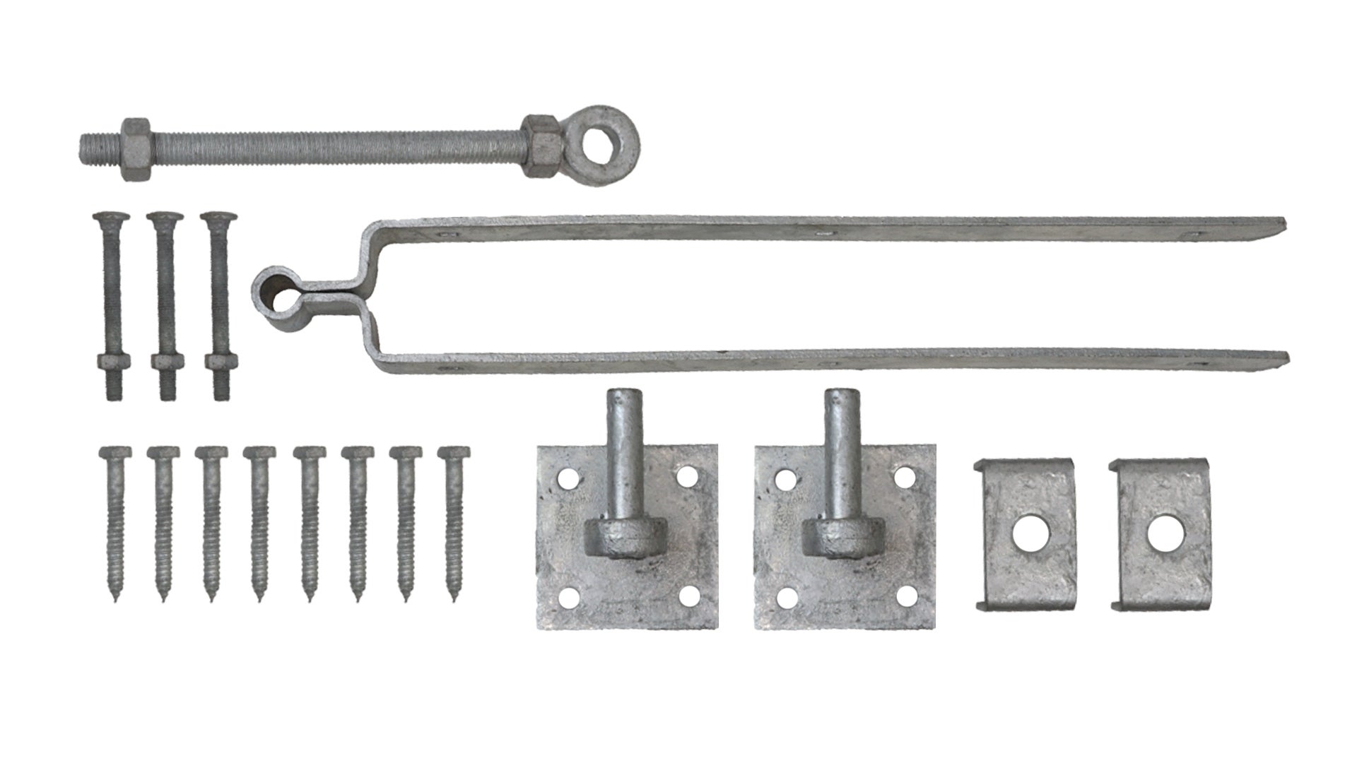 Wovar Kit de quincaillerie pour Portail Anglais Galvanisé - Par Kit ...