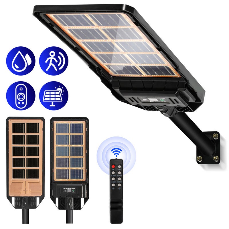 400W Lampadaire avec détecteur de mouvement Lampadaire capteur IP65 LED ...