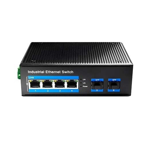 HUB SWITCH CUDY IG1004S2P INDUSTRIAL PoE | Leroy Merlin