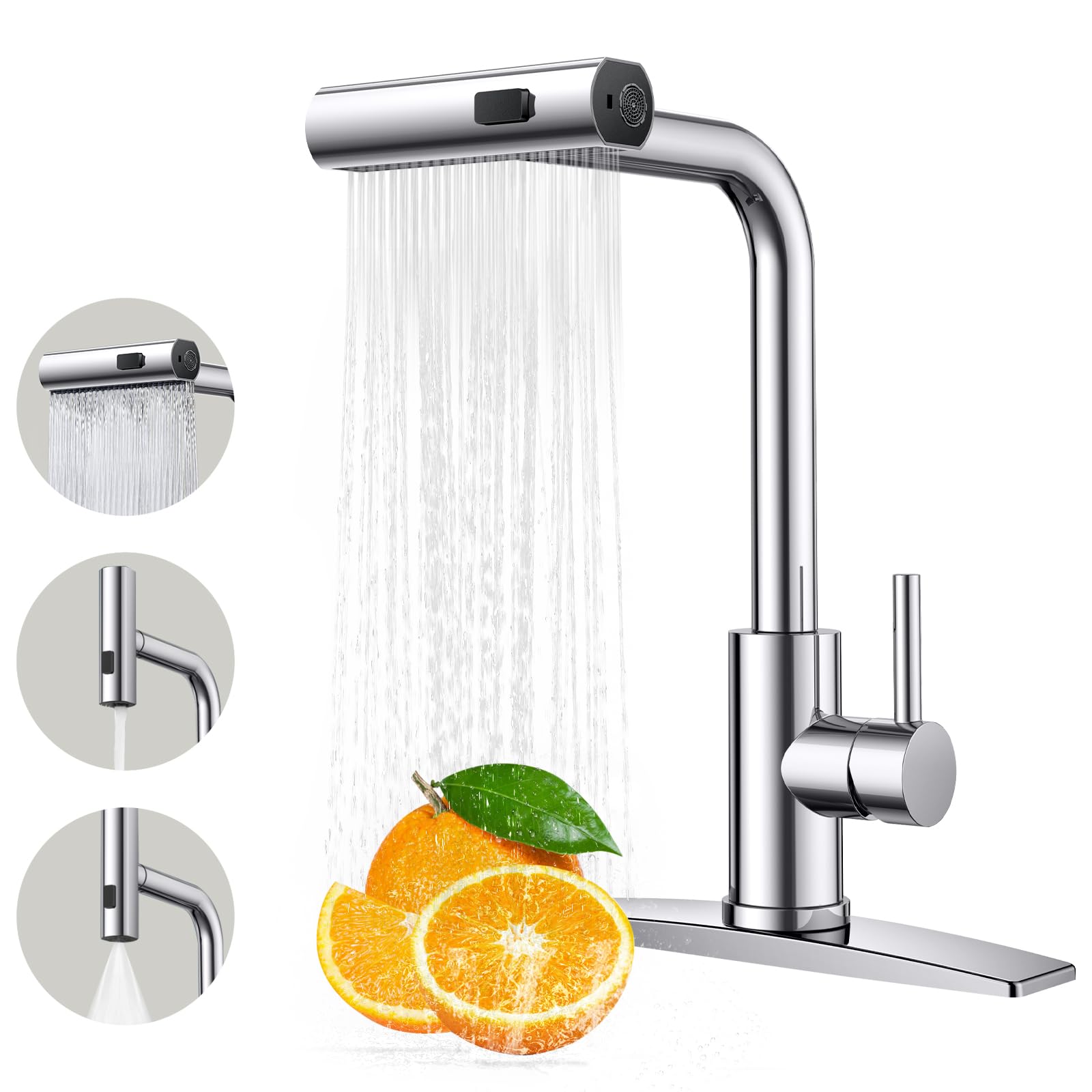 Robinet de cuisine, robinets de cuisine avec pulvérisateur extractible ...