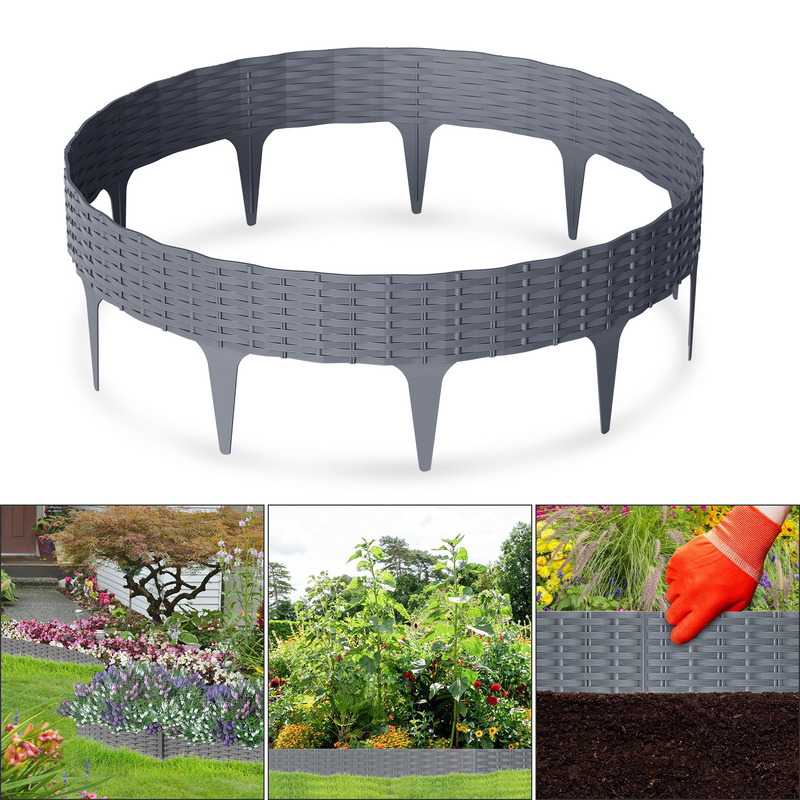 Bordure de jardin Rotin Aspect Bordure de pelouse Bordure de gazon ...