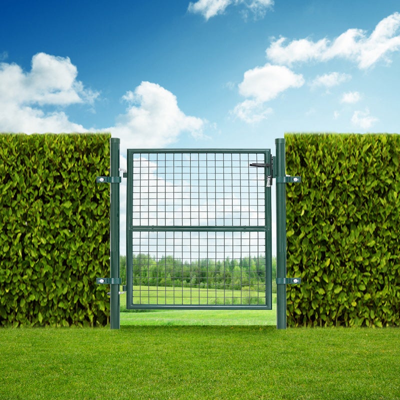 Verja de jardín Verja peatonal incorporada con cerradura y manilla de ...