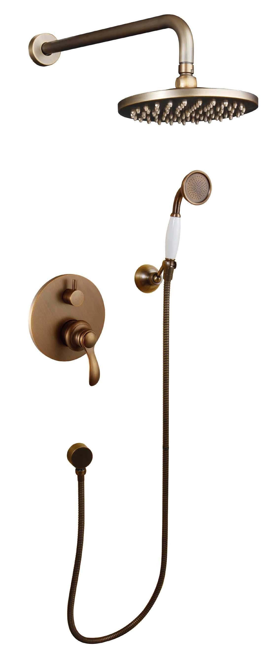 Composition de douche encastrée SC21 bronze collection Artemis | Leroy ...