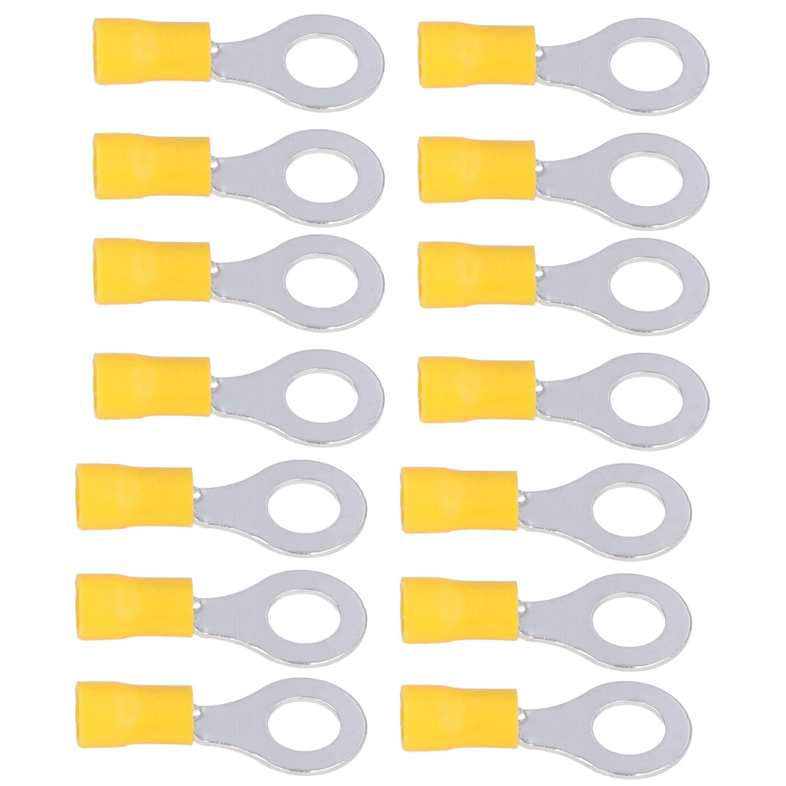 100 piezas de terminales aislados, conectores de crimpado de cables eléctricos, cobre AWG12-10 ...