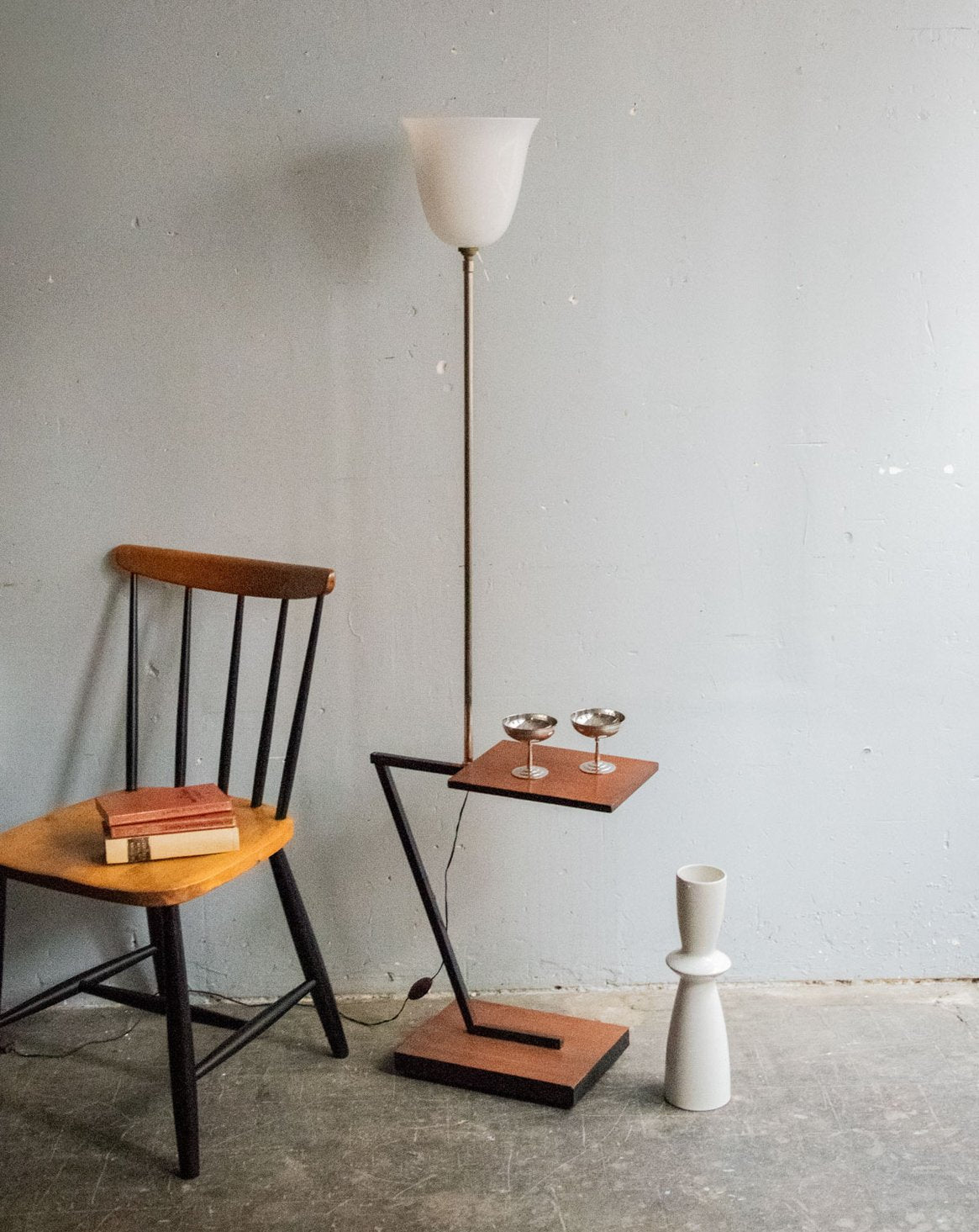 Lampadaire en métal et bois Julien N°214 - Bon état | Leroy Merlin