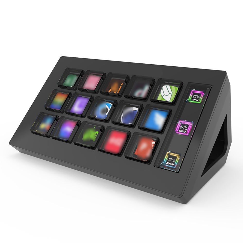 All-in-One Studio Controller-con 15 Macro Keys-per OBS Twitch YouTube ...