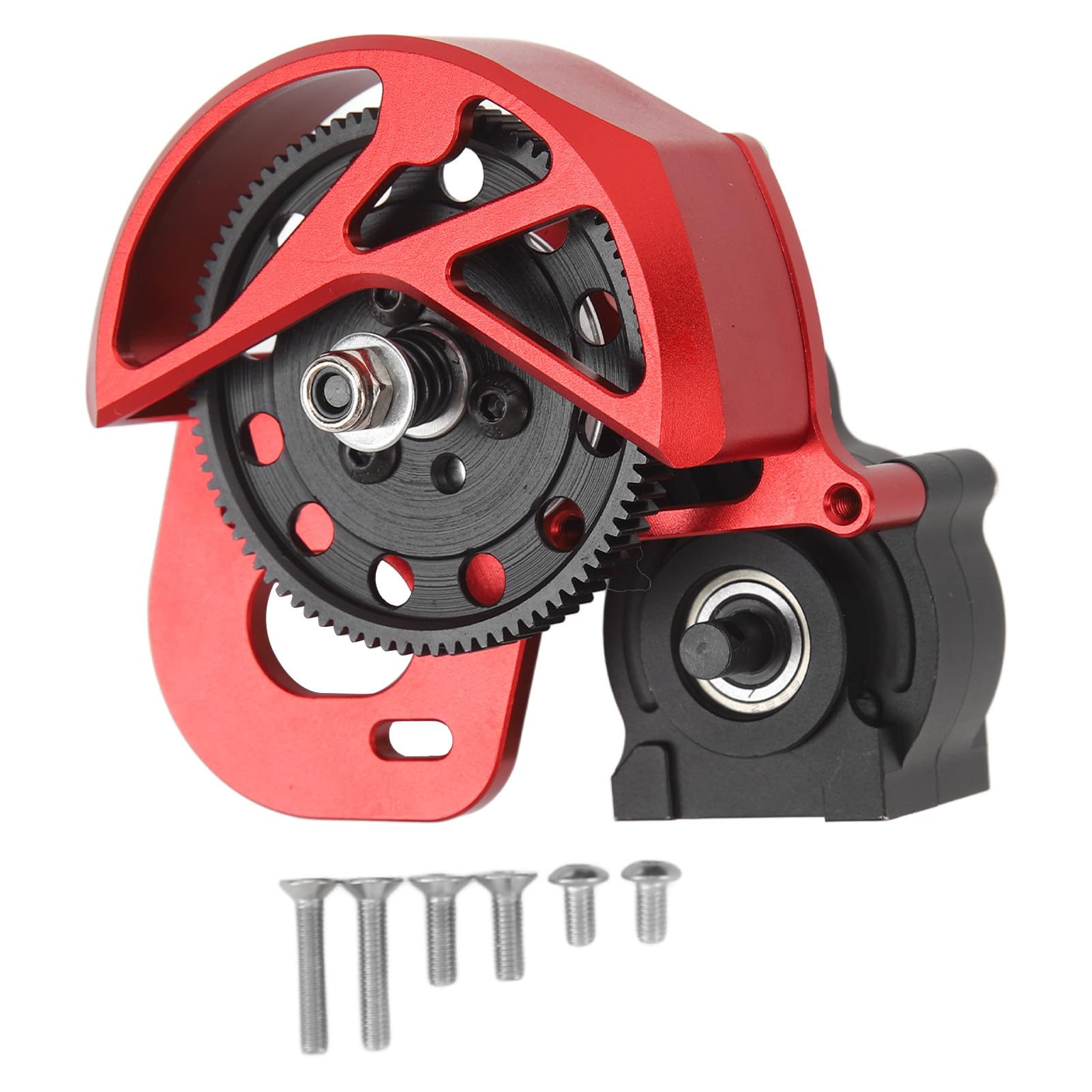 Boîte vitesse alu engrenages acier 87T SCX10 SCX10 II RC (Rouge ...