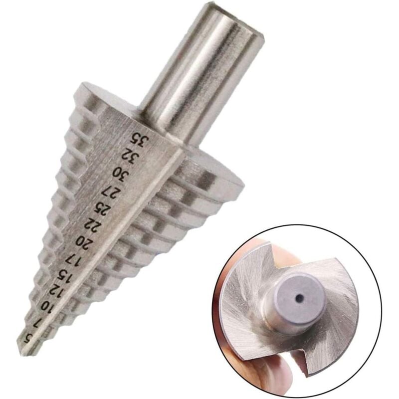 Broca cónica escalonada, 13 pasos, broca escalonada HSS de 5 mm a 35 mm ...