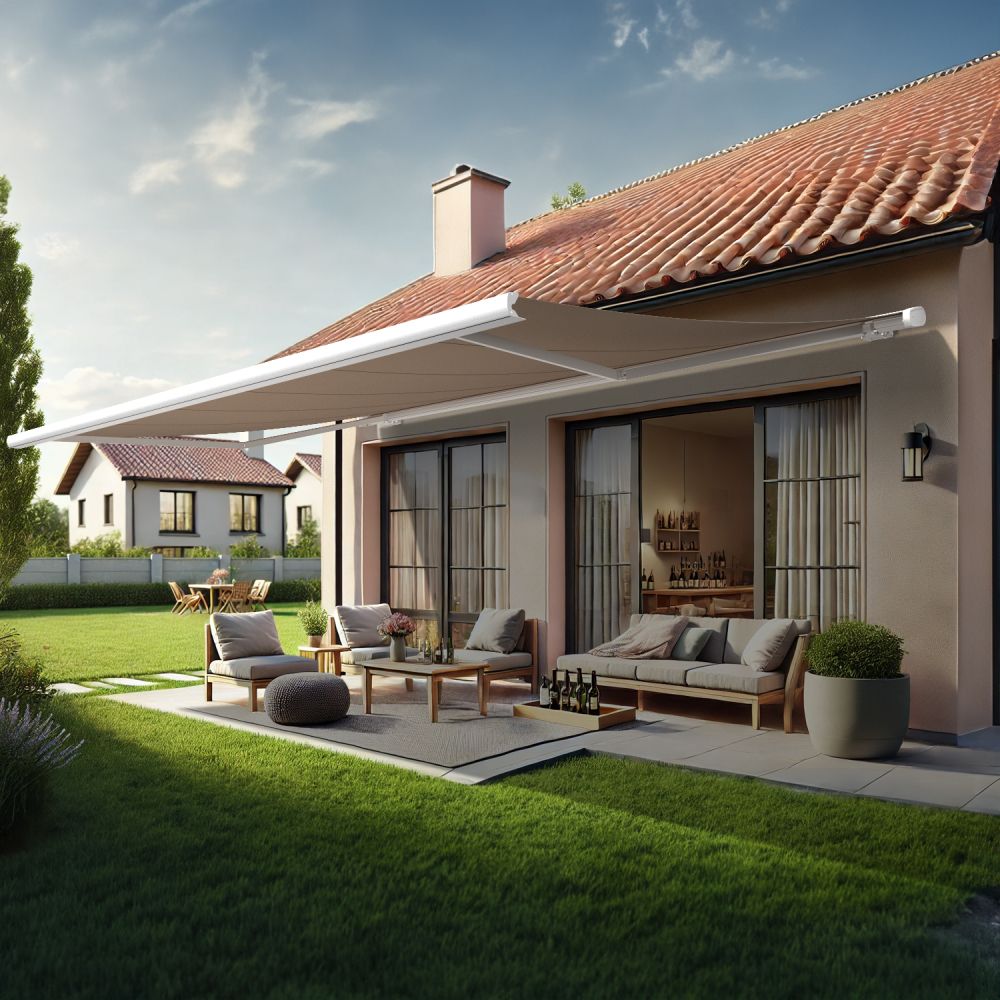 GOLD - Toldo cofre (Motorizado con mando a distancia + manivela - Topo ...