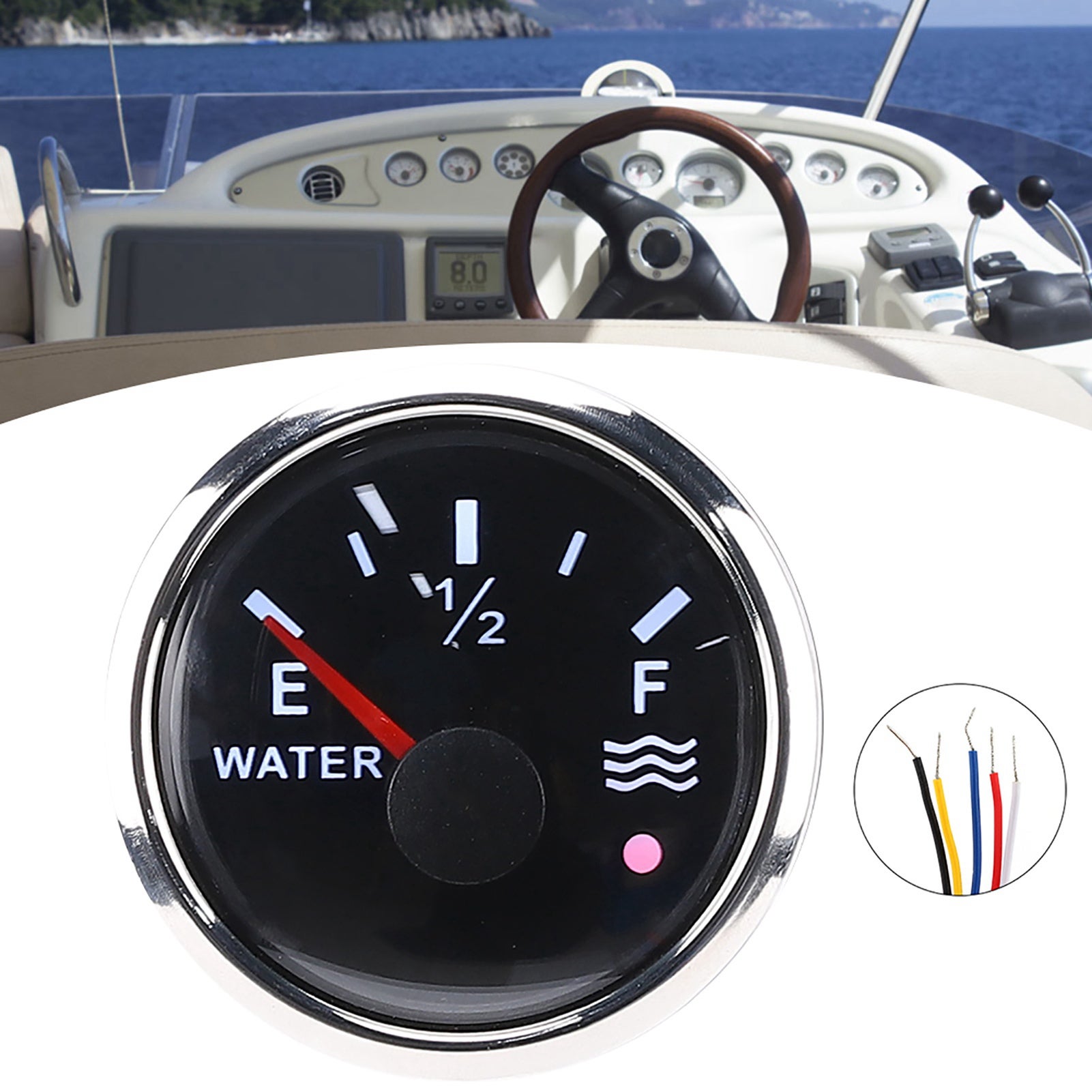 Jauges de niveau d'eau 52 mm/2 pouces, alarme intelligente 9-32 V CC ...