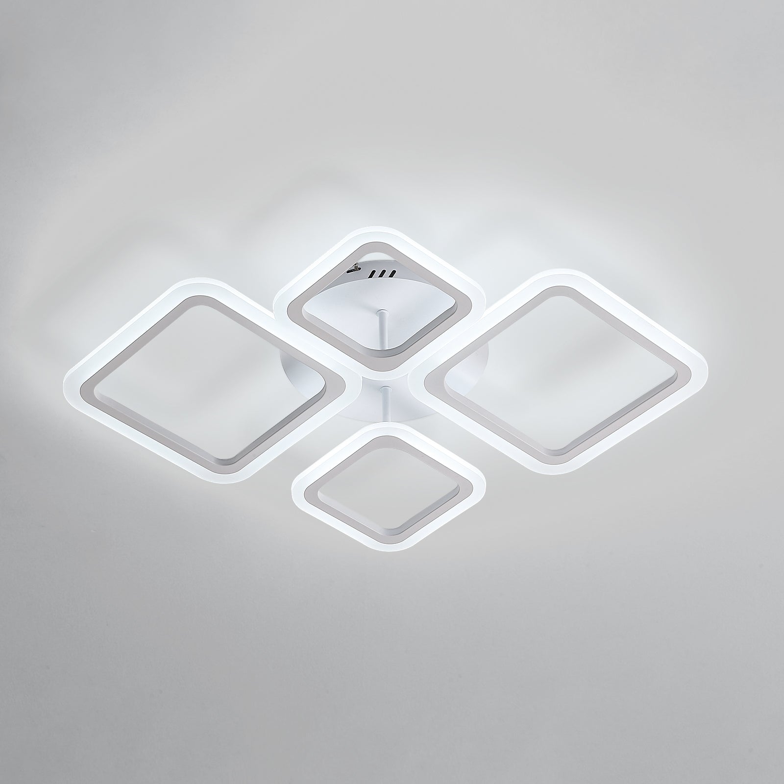 COMELY Plafoniera LED 48W Moderna, Lampada da Soffitto Quadrata in ...