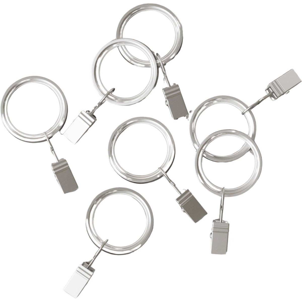 Anneaux à pinces Cappa (Lot de 7) nickel Umbra | Leroy Merlin