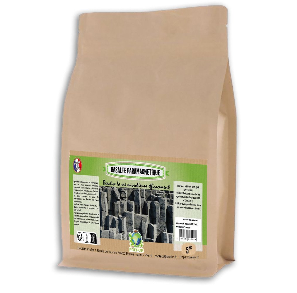 Basalte paramagnetique doypack 180x300 2.4L 5kg | Leroy Merlin