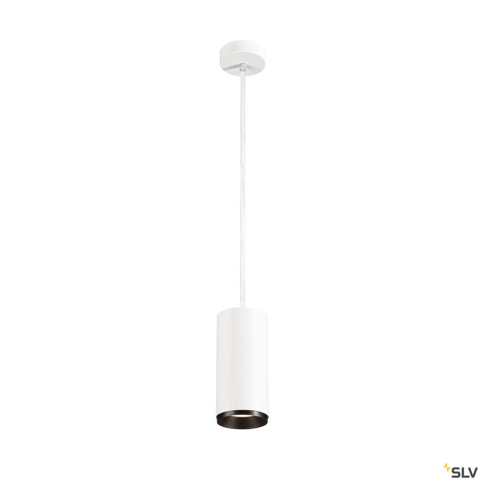Suspension intérieure SLV NUMINOS® L, 24°, blanc/noir, LED, 28W, 4000K ...