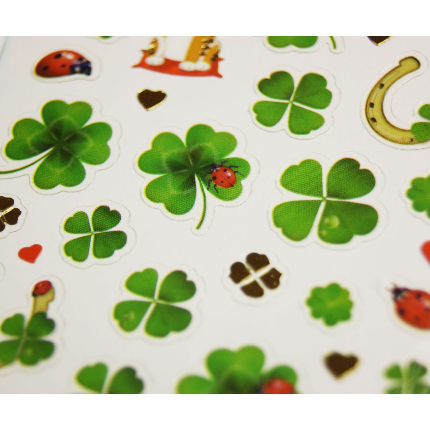 Stickers Trèfles à quatres feuilles - Dorures - 1,8 cm - Global Gift ...