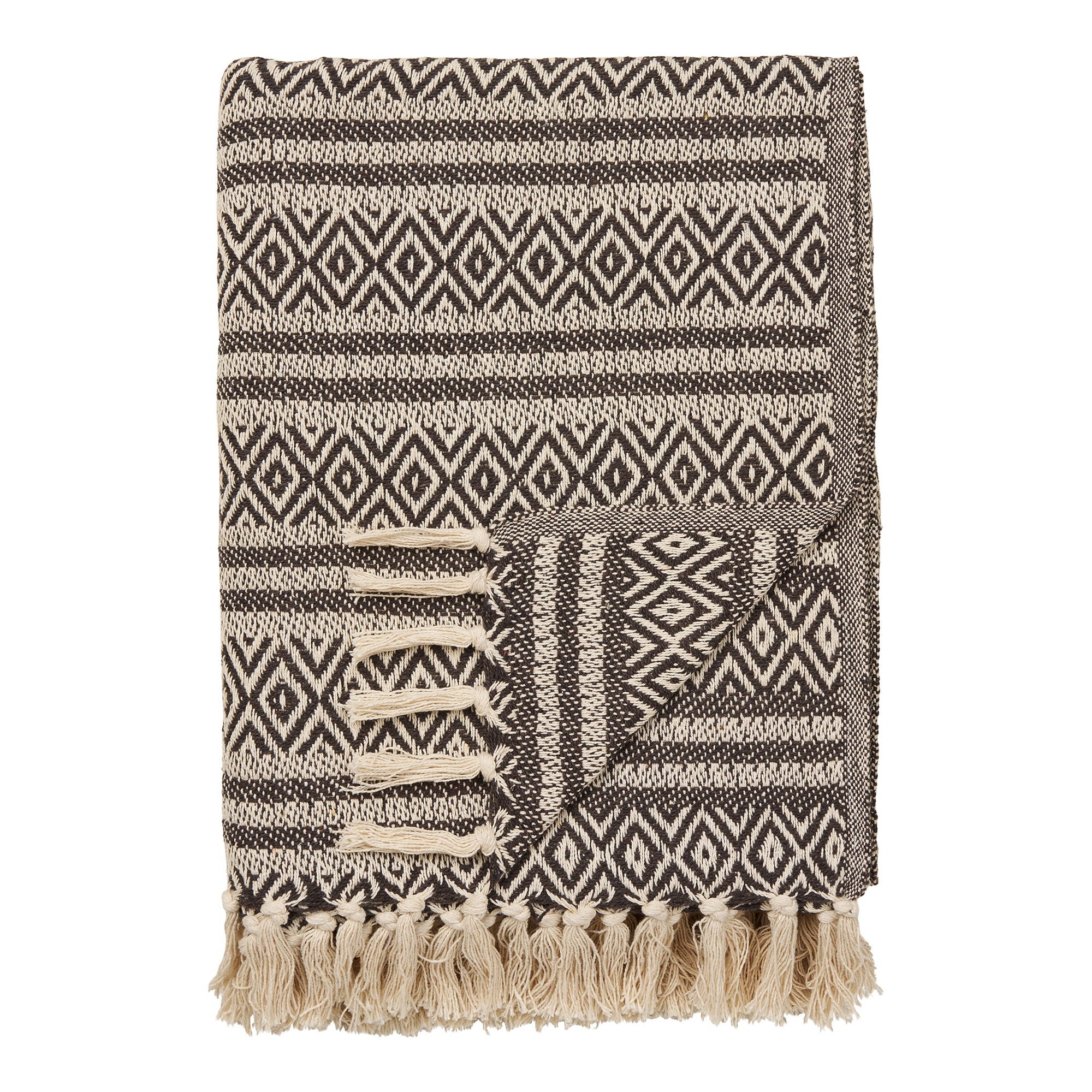 Plaid Adana - Plaid, marron 130x180 cm | Leroy Merlin