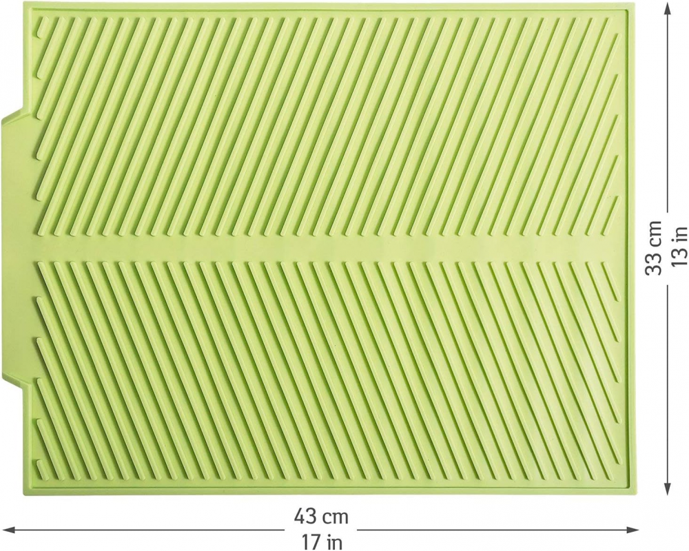 Tapis de Séchage pour Vaiss en Silicone Vert, Dessous de Plat, Tapis d ...