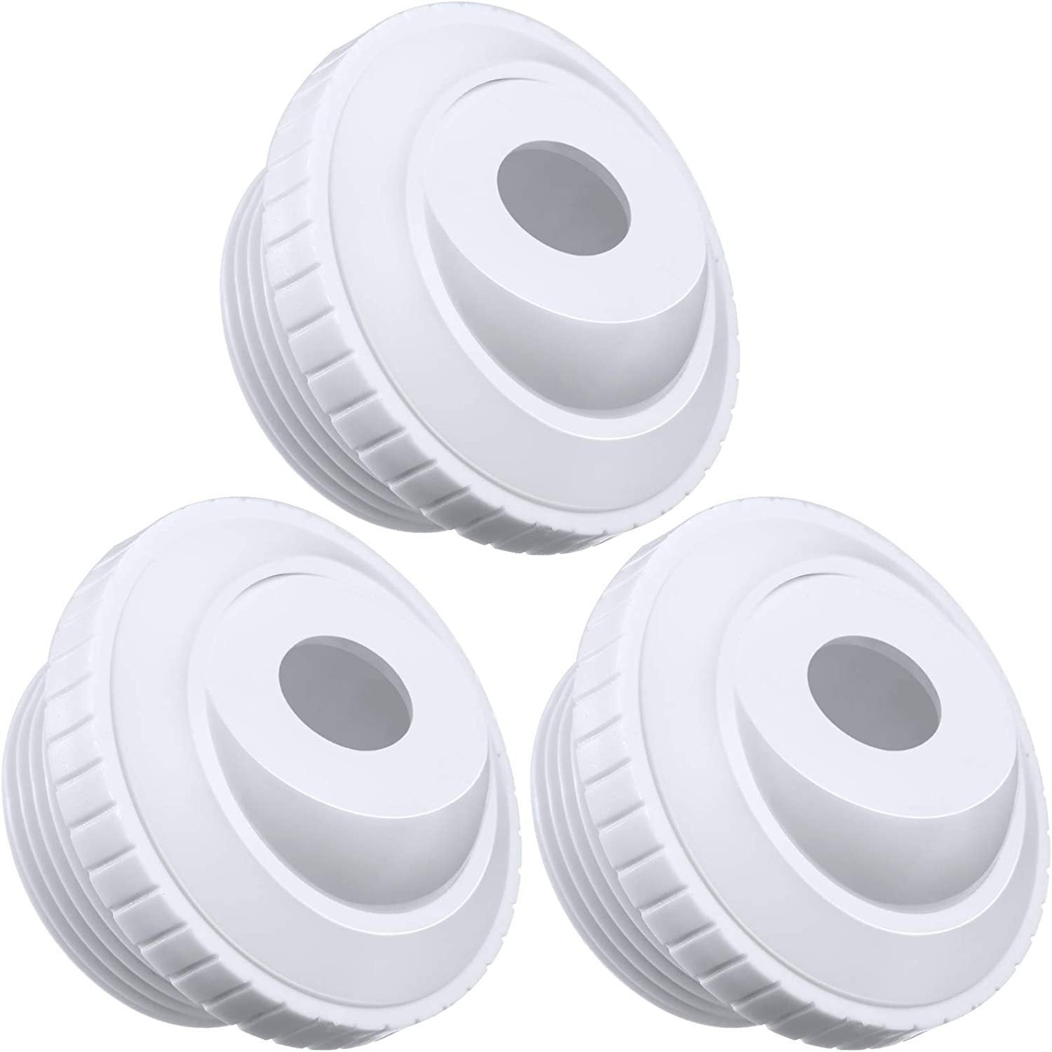 3 Piece Pool Bullseye Nozzle - Replacement Nozzle White Fitting, Vent ...