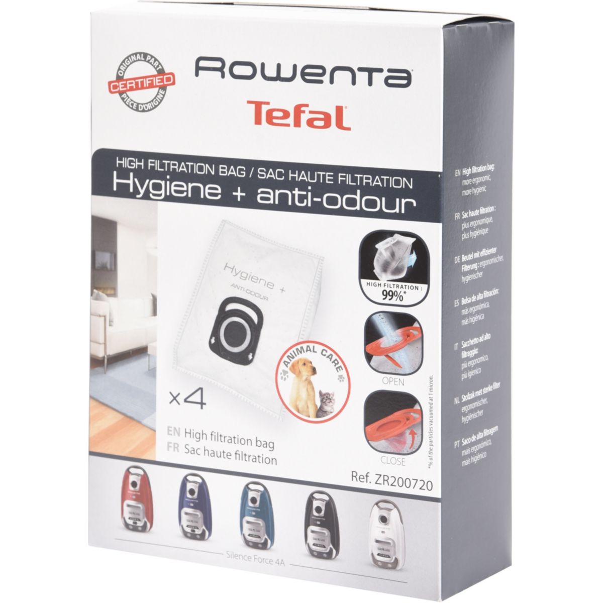 Sac aspirateur ROWENTA ZR200720 Hygiène + anti odeur | Leroy Merlin