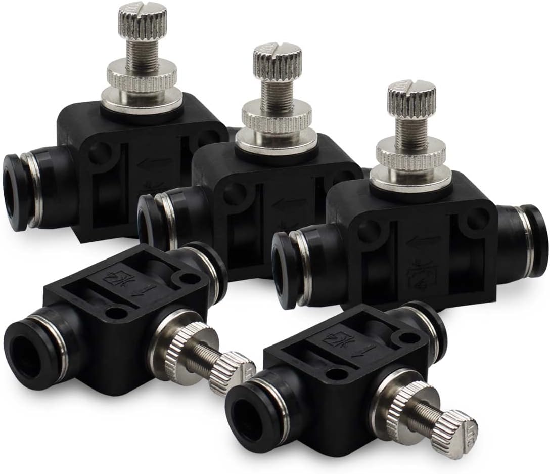 5 Pcs 6mm Vanne de régulation du débit d'air à diamètre extérieur du ...