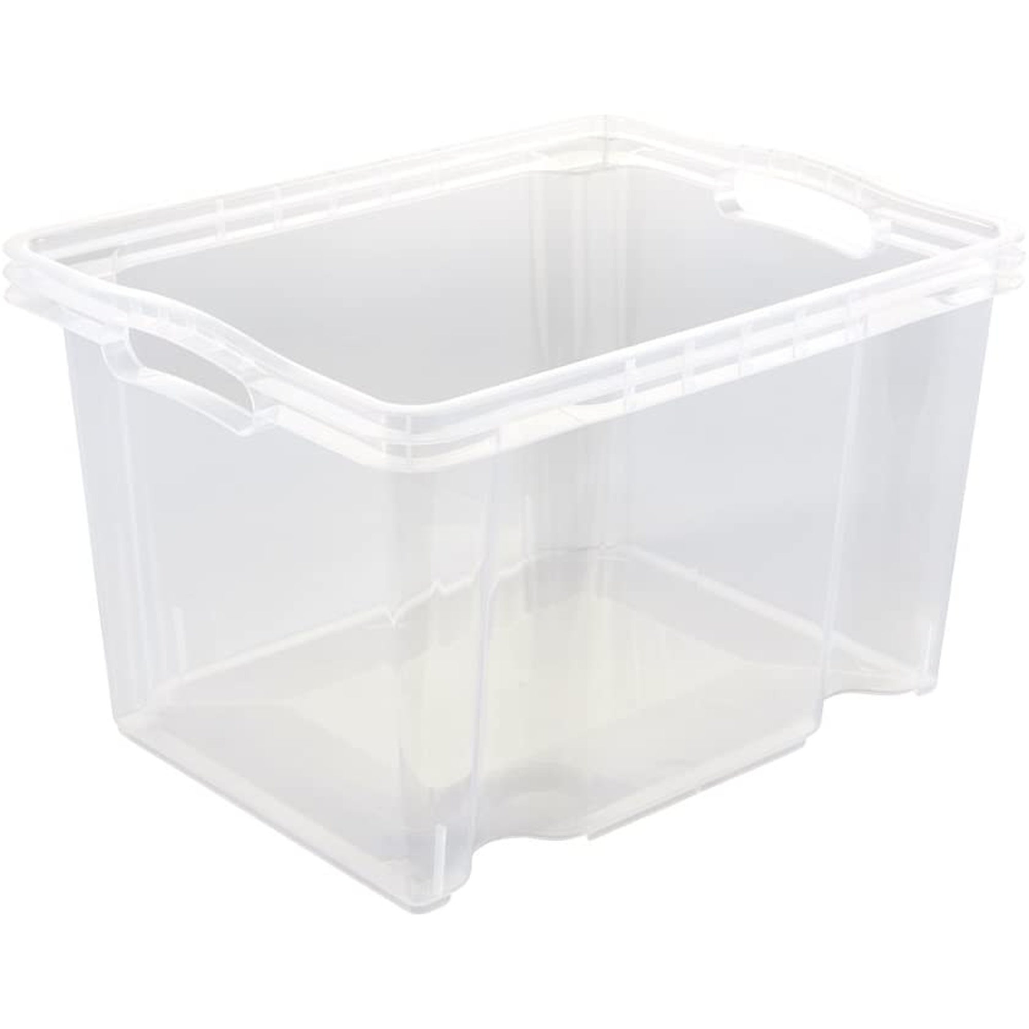 Caisse de rangement solide empilable 13,5 litres - Transparent | Leroy ...