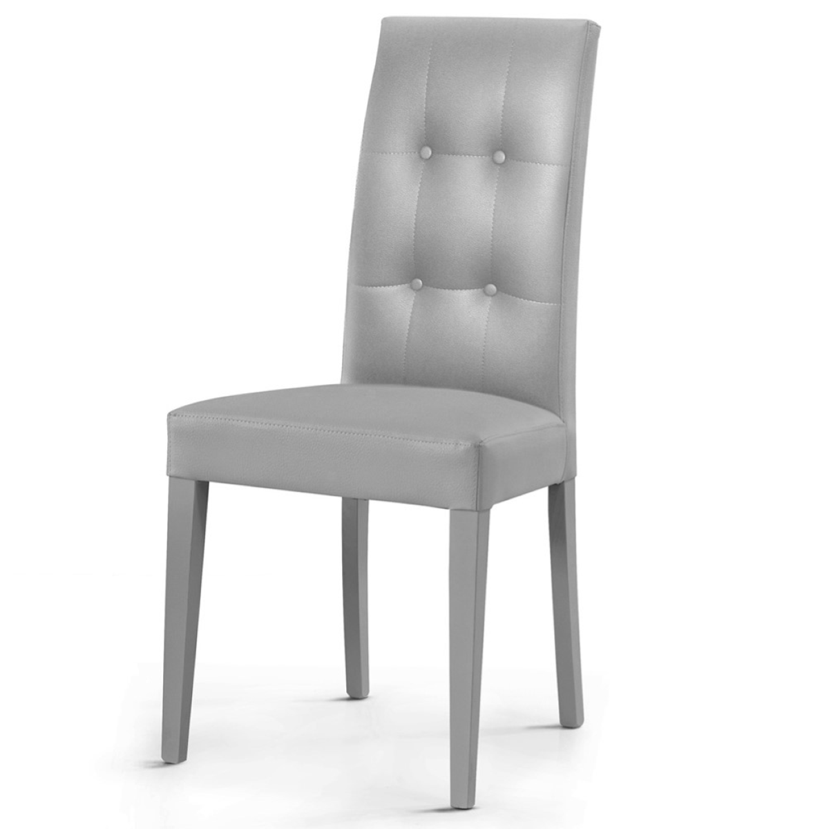 Sedie effetto capitonnODO Grigio ecopelle poltrona relax Set 2 | Leroy ...