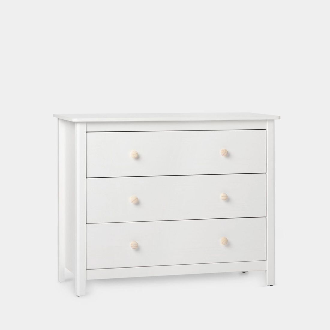 Commode laquée en blanc avec 3 tiroirs et 2 poignées Eloise | Leroy Merlin